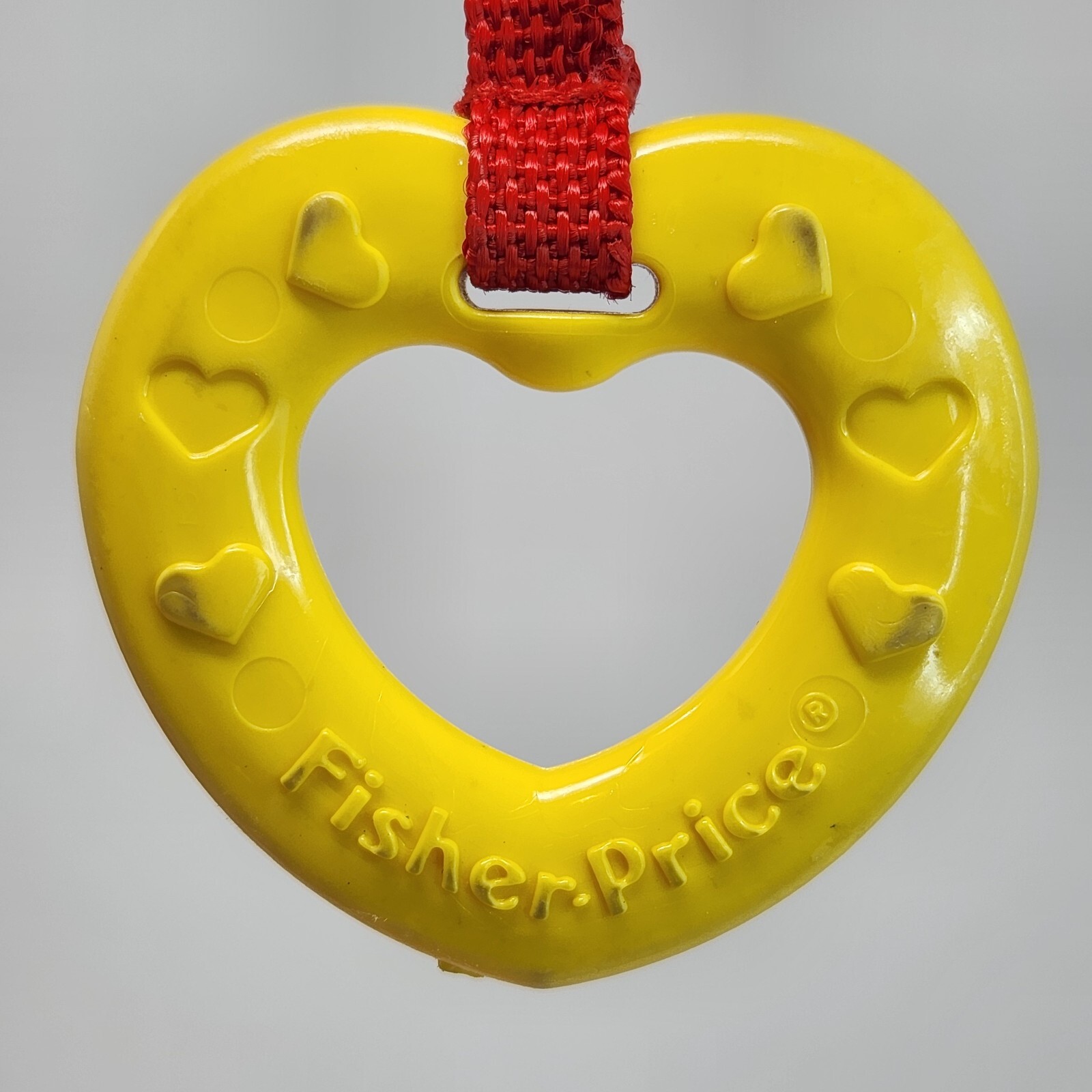 VINTAGE 1990 FISHER PRICE RED PUPPY DOG BABY STUFFED ANIMAL PLUSH TOY ...