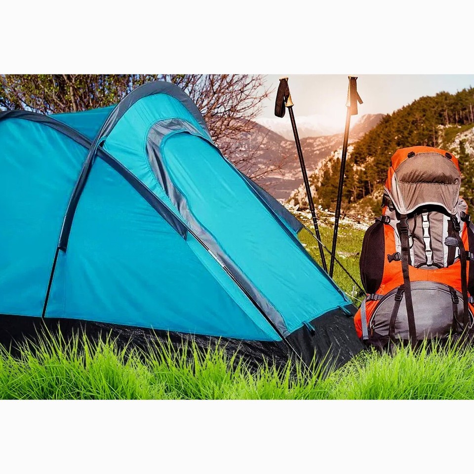 Alvantor Camping Tent 4Person Easy Pop Up Tent with 2 Doors - UPF50 ...