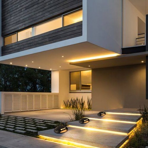 GOCuces 3W Outdoor Step Lights Surface Mount LED Fence Stair Landscape ...