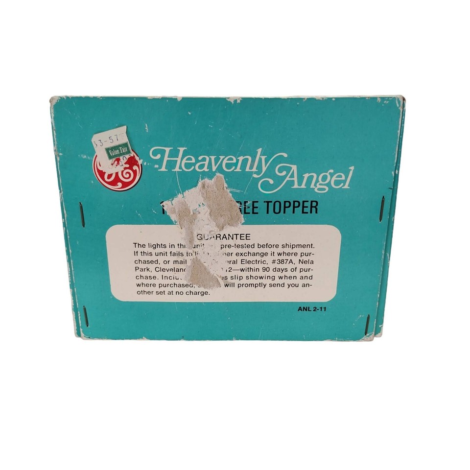 Vintage 60s GE Heavenly Angel Tree Topper Lighted Japan MCM Christmas ...