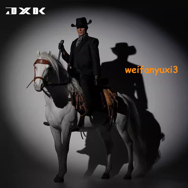New JXK 1/6 Horse Animal Model Figure w/ Saddle GK Scene Model Toy No ...