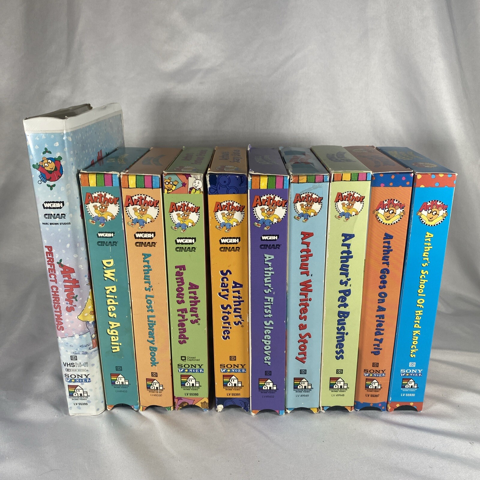 Lot of 10 Arthur VHS Tapes PBS Television TV Series Huge Bundle Of ...