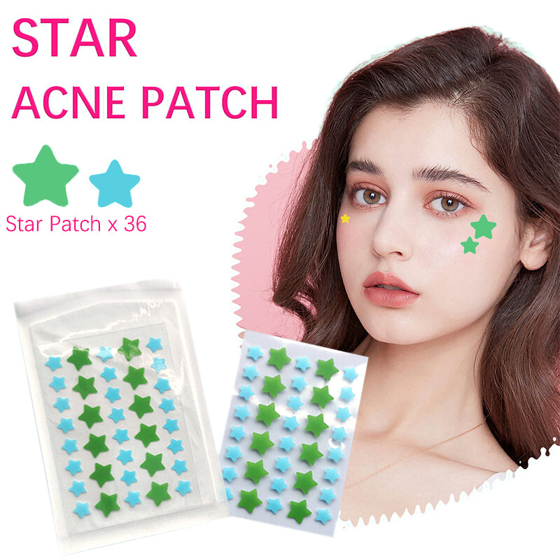 36Pcs Acne Pimple Patch Cute Shape Absorb Fluid Acne Stickers Spot ...