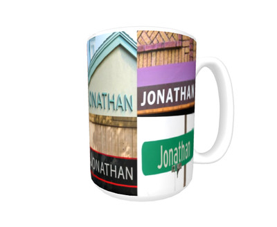 JONATHAN Coffee Mug / Cup featuring the name in actual sign photos | eBay