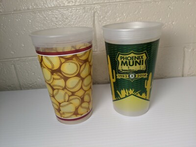 2 MLB ballpark cups Oakland A's Athletics Spring Training Phoenix Muni ...