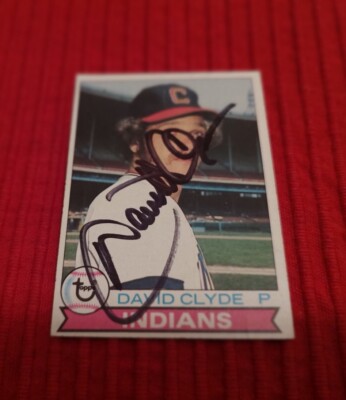 David Clyde 1979 Topps #399 Cleveland Indians Autograph | eBay