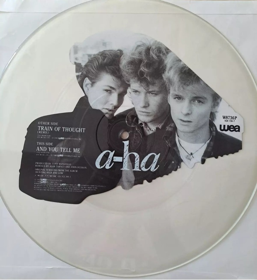 A-HA | Train Of Thought (Remix) - UK 12" UNCUT TEST PRESSING PICTURE ...