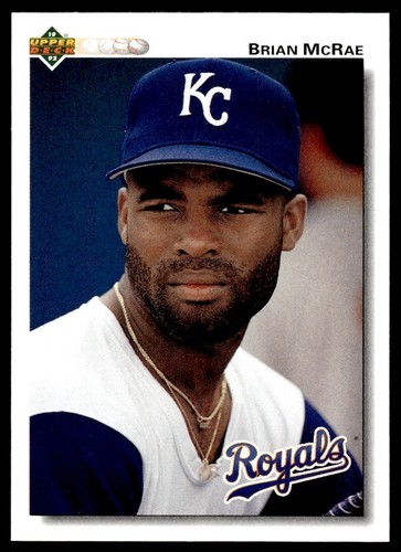 1992 Upper Deck Baseball Card Brian McRae Kansas City Royals #157 | eBay