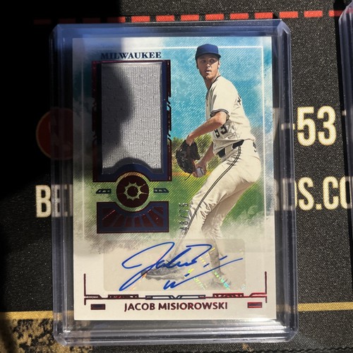 2025 Boys Of Summer Jacob Misiorowski Patch Auto 48/75 Milwaukee ...