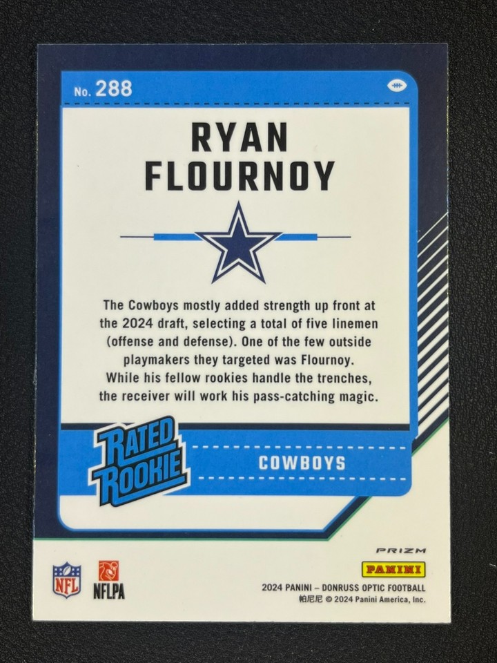 2024 DONRUSS OPTIC- GREEN LASERS- RYAN FLOURNOY #288 COWBOYS RATED ...