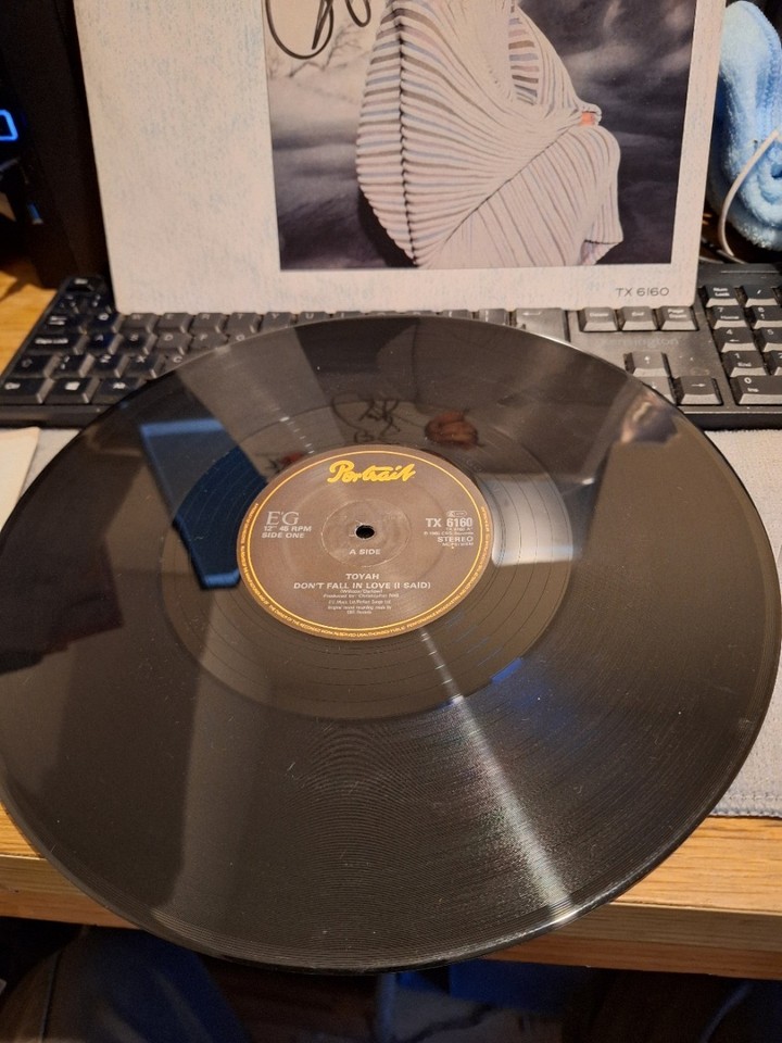 TOYAH WILCOX DONT FALL IN LOVE SIGNED AUTOGRAPH 12 INCH VINYL SINGLE ...