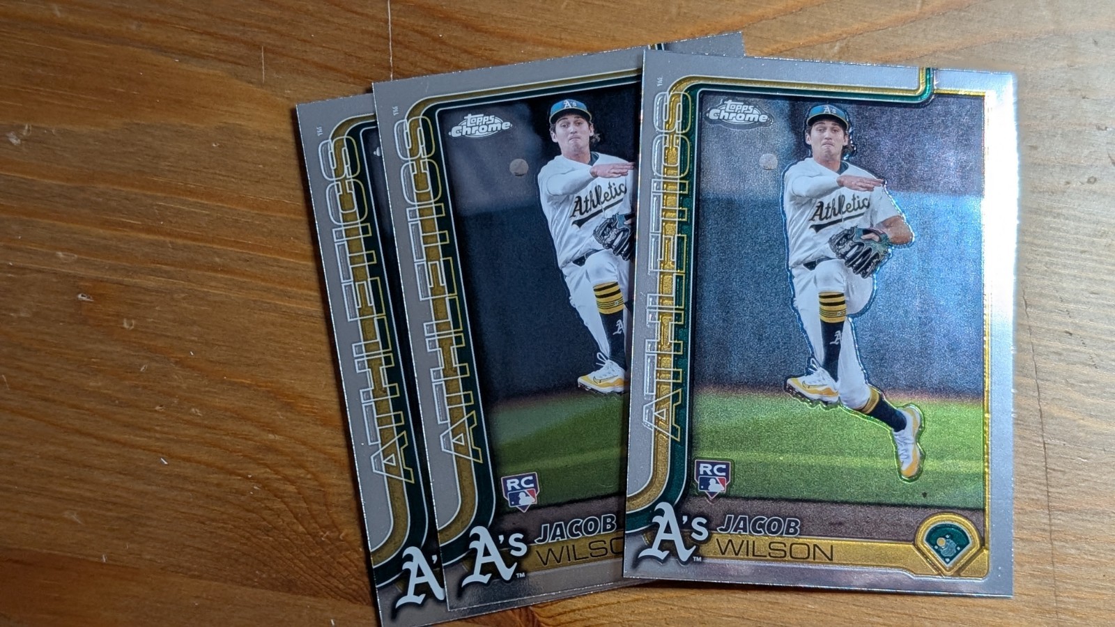 2025 Topps Chrome Baseball Jacob Wilson Rookie Card RC #96 Lot of 3 | eBay