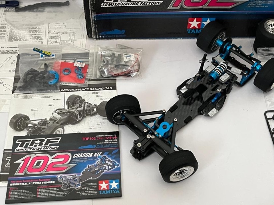 Tamiya 1/10 TRF102 2WD RC Racing Car Chassis Mech-Less Box Manual Parts ...