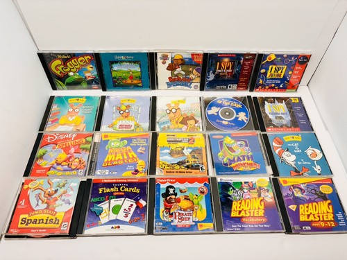 Lot Of 20 Kids Educational 90s PC Computer Games (CD-ROM) Win 95/98 ...
