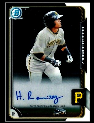 Harold Ramirez RC 2015 Bowman Chrome Rookie Autograph Auto Card!Blue ...