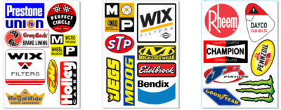 23 Racing Decals Stickers Drag Race Nascar Vinyl FREE SHIP 3-4 inches ...