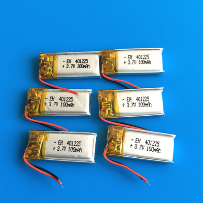 6pcs 3.7V 100mAh LiPo Polymer Rechargeable Battery For Video Pen ...