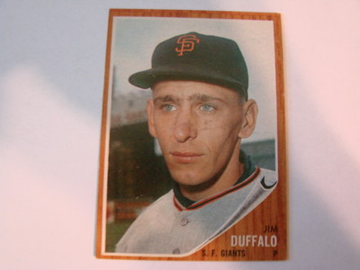 1962 Topps # 578 Jim Duffalo card San Francisco Giants | eBay