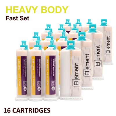 Element HEAVY BODY VPS PVS Impression Material FAST Set 16 X 50ML ...