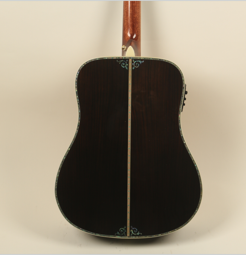 45 Acoustic Electric Guitar Solid Spruce Top ebony Fretboard with ...