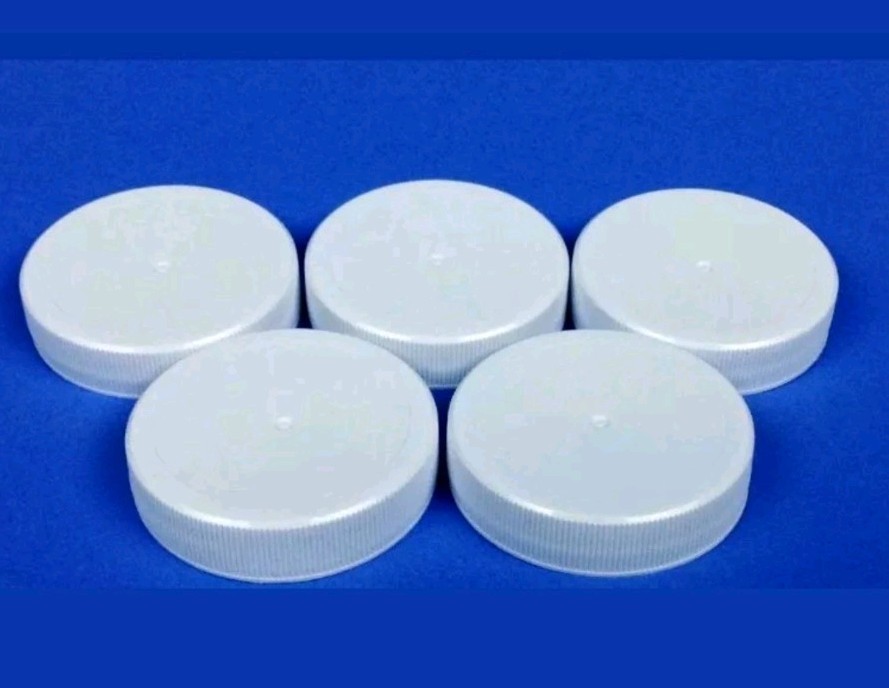 LOT OF 5 Water Bottle Screw On Cap 3 & 5 Gallon 48mm Replacement Tops ...