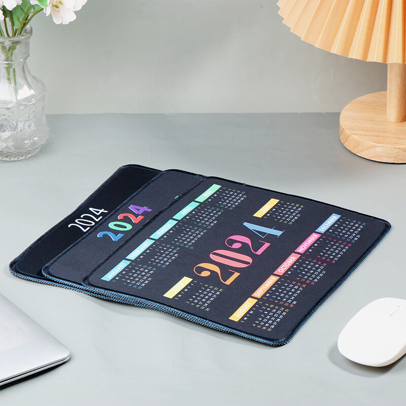 2024 Mouse Pad Calendar Computer Mouse Pad With Non-Slip Rubber Base ...