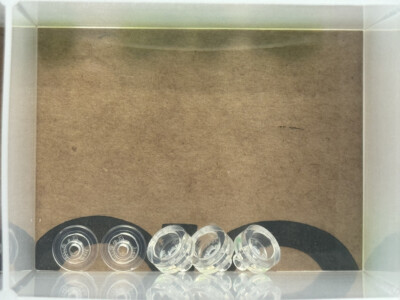 LEGO Parts - Trans-Clear Tile, Round 1 x 1 w Bar Pin Holder - No 20482 ...