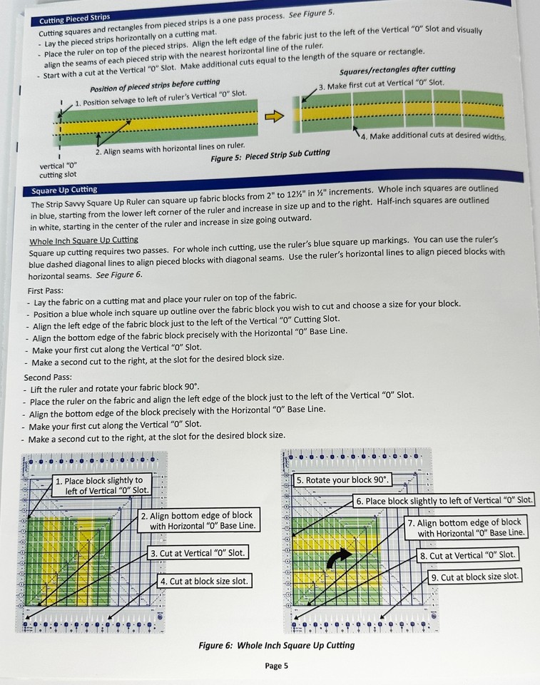 Quilting Ruler Quiltcut Strip Savvy square up slotted quilting ruler ...