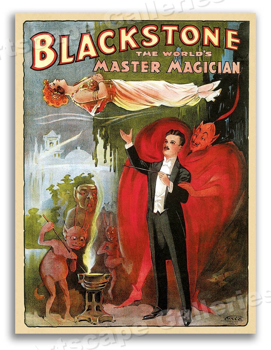 1930s “Blackstone the Magician” Vintage Style early Magic Poster ...