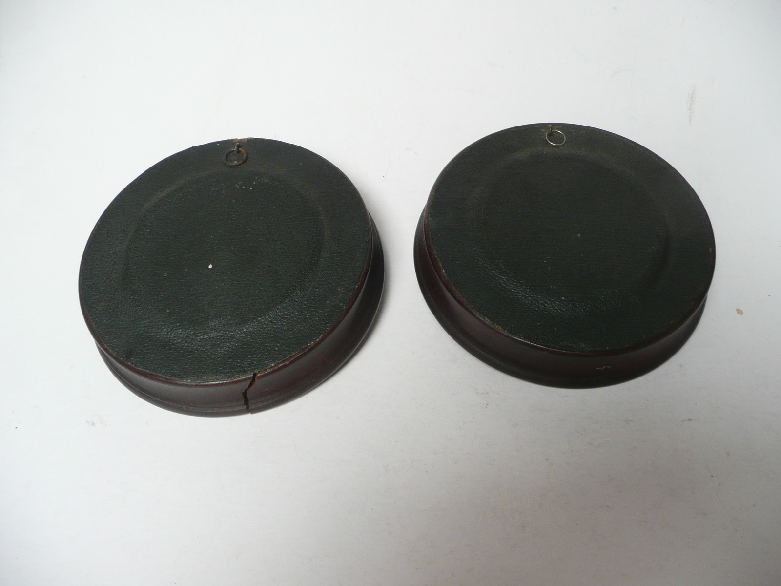 Pair Framed Antique Victorian Pot Lids Pratt | Grelly UK