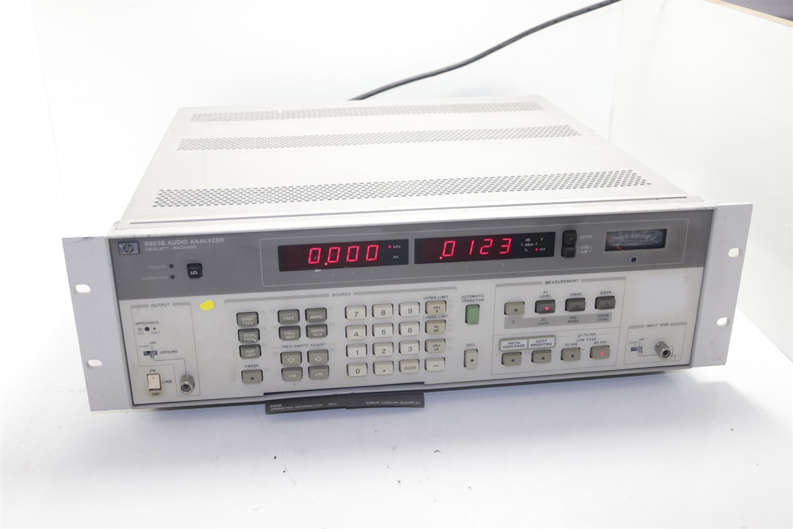 HP Agilent 8903B Audio Analyzer 20Hz - 100kHz Tested | eBay