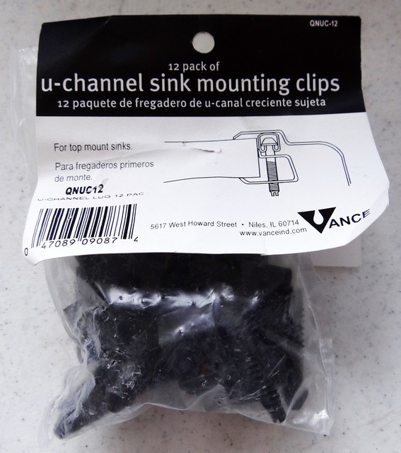 Vance Industries Qnuc12 U-channel Sink Mounting Clips for sale online ...