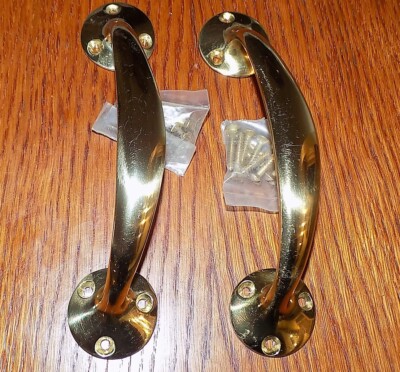 Drawer handle/ drawer pull brass bow door handles 150mm (6") x2 with ...