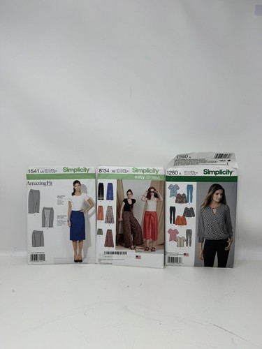 Simplicity Sewing patterns UNCUT Womens dress tops pants skirts Lot Of ...