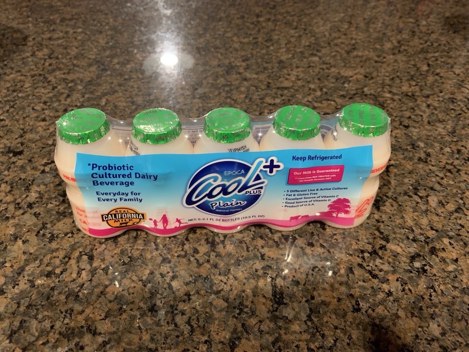 50 Bottles Epoca Cool plus Probiotic Cultured Dairy Beverage, 5 Active ...