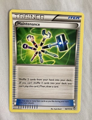Maintenance Pokémon card XY Furious Fists Item | eBay