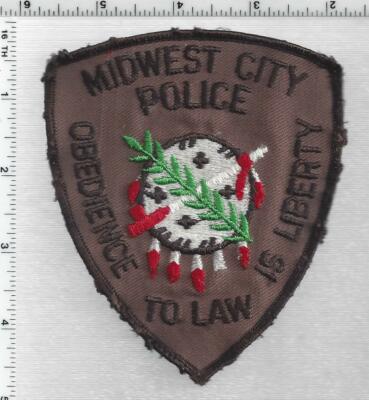 Midwest City Police (Oklahoma) 3rd Issue Uniform Take-Off Shoulder ...