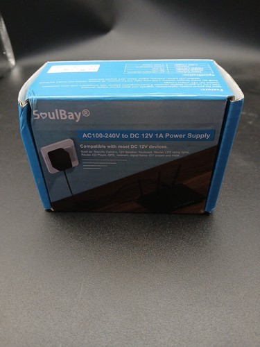 Soulbay AC100-240V To DC 12V 1A Power Supply/New in Box | eBay