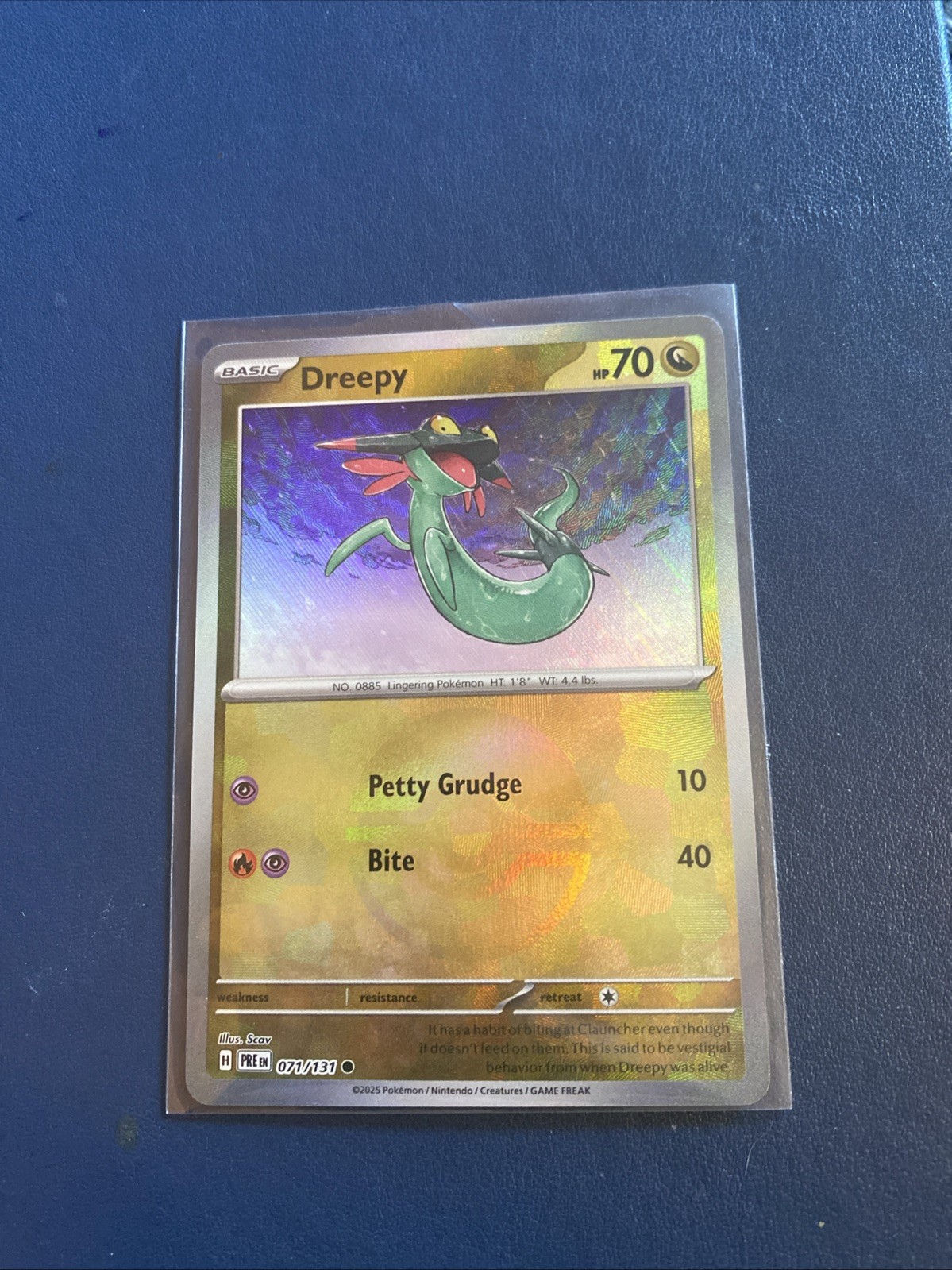 Dreepy 071/131 Prismatic Evolutions MASTER BALL Reverse Holo Pokemon ...