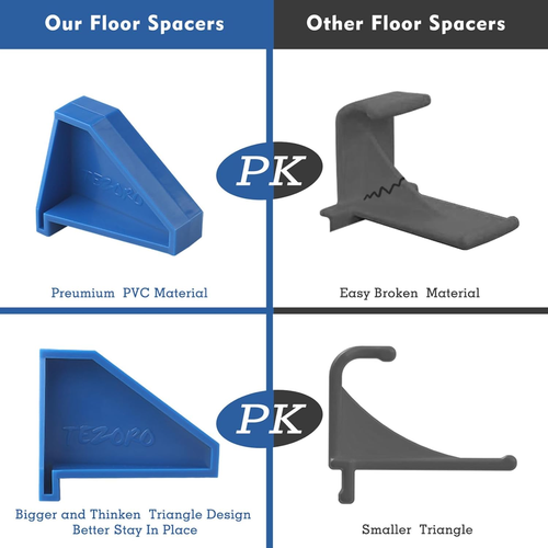 Flooring Spacers,Laminate Wood Flooring Tools,Compatible w/Vinyl Plank ...