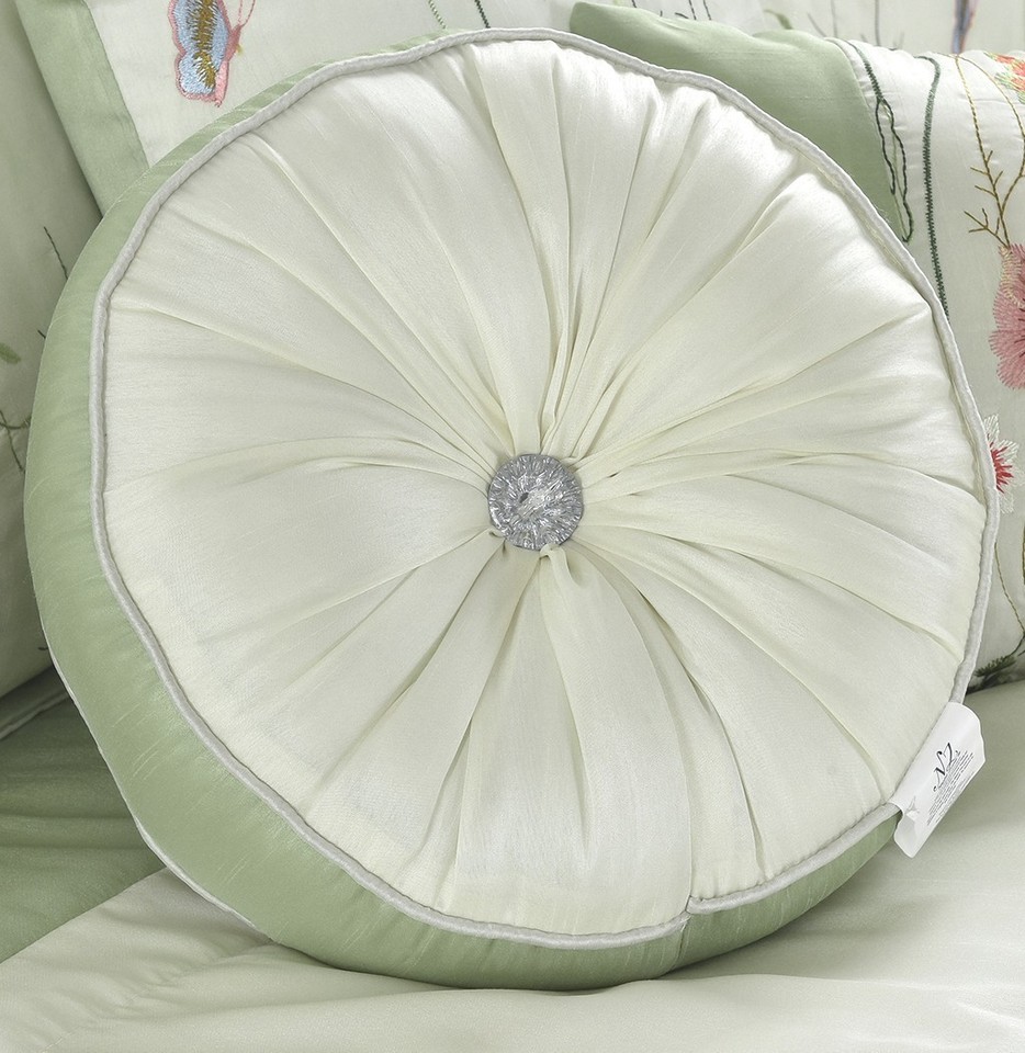 100% Polyester Arabella Embroidered Duvet Cover Throw Shams Cushions ...