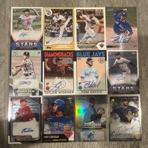 (12) DIFFERENT 2015-2024 TOPPS, BOWMAN & PANINI AUTOGRAPH LOT ALL ...