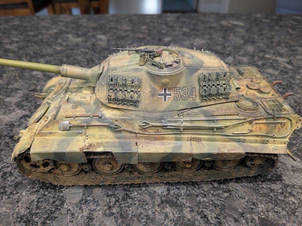 Built 1:35 German King Tiger Porsche Turret, Western Front '45 | eBay
