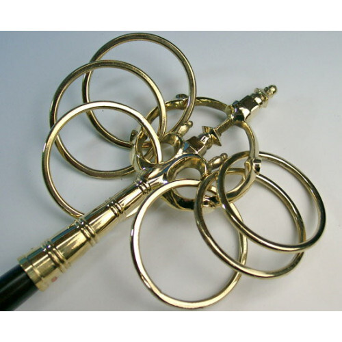 Japanese Buddhist SHAKUJO Khakkhara Bishop's Staff Pilgrim Brass Medium ...