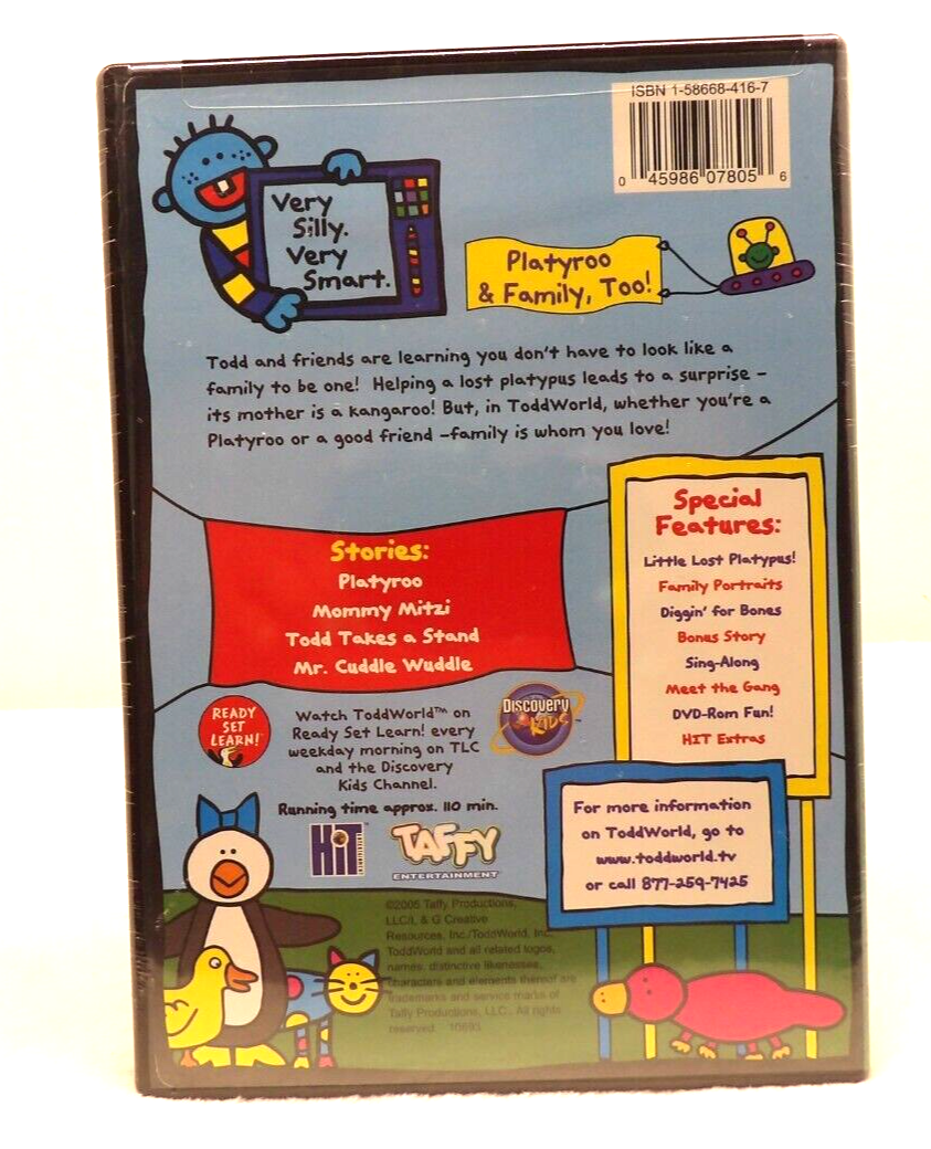 Buy ToddWorld - Platyroo and Family Too (DVD, 2005) online | eBay