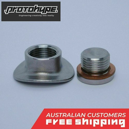 Saddle O2 Oxygen Sensor Bung 304 SS M18x1.5mm Weld On Kit w/Plug ...