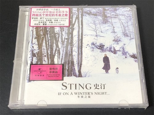 Sting If On a Winter's Night China First Edition CD + Promo Sticker ...
