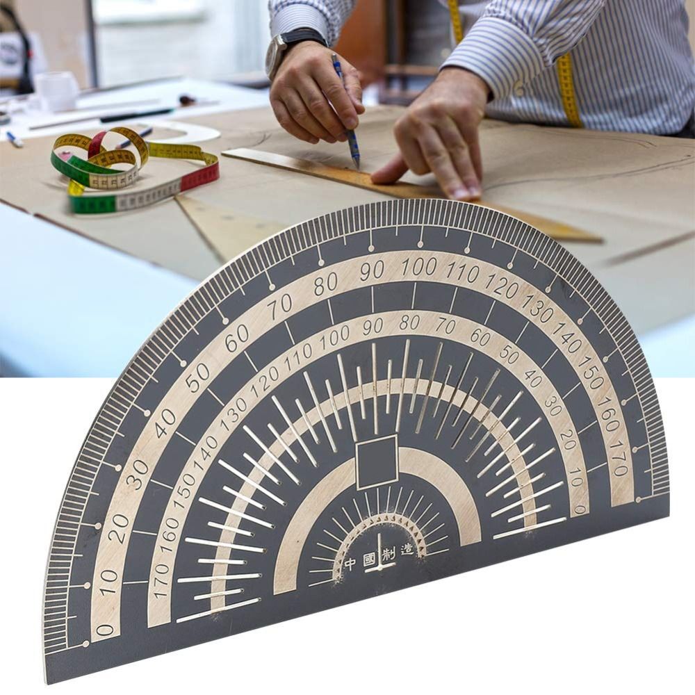 Black Angle Measure Tool Angle Protractor Woodworking Ruler Marking ...