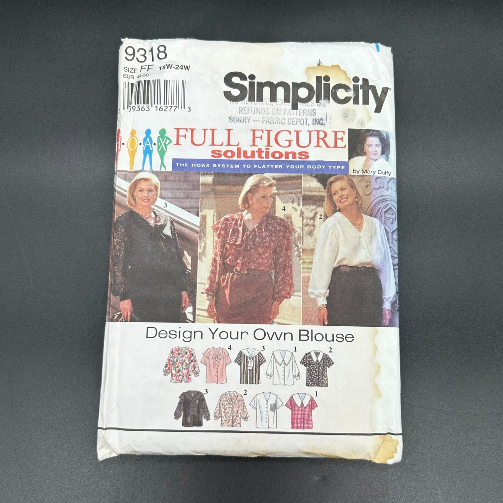 Simplicity 9318 Misses Plus Blouse Design Your Own Button Front Uncut ...