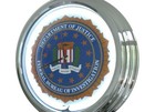 N-0255 FBI - USA Deko Retro Neon Uhr Clock Wanduhr Neonuhr Neonclock ...